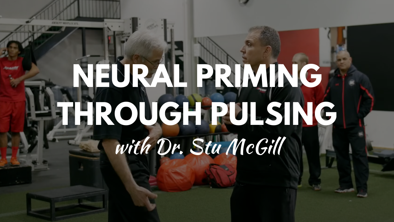 Neural Priming Through Pulsing - Dr. Stu McGill - Parisi Speed School
